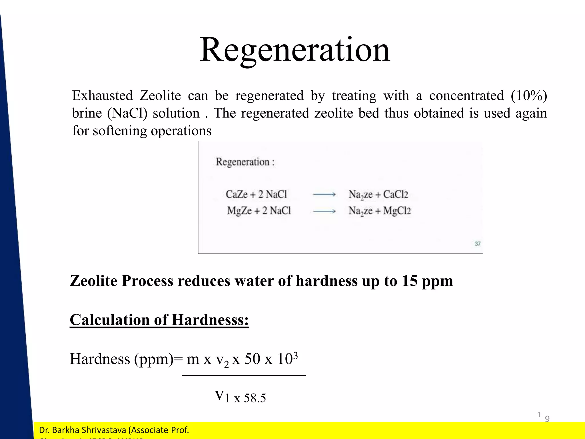 Chemistry Unit-I, Zeolite process (Lect. No. 8).pptx | Chemistry | Science