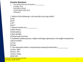 Chemistry Unit-I, Zeolite process (Lect. No. 8).pptx