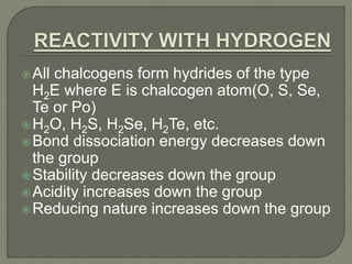 CHEMISTRY OF OXYGEN FAMILY | PPTX