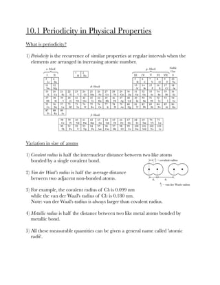 Chemistry zimsec chapter 10 chemical periodicity | PDF