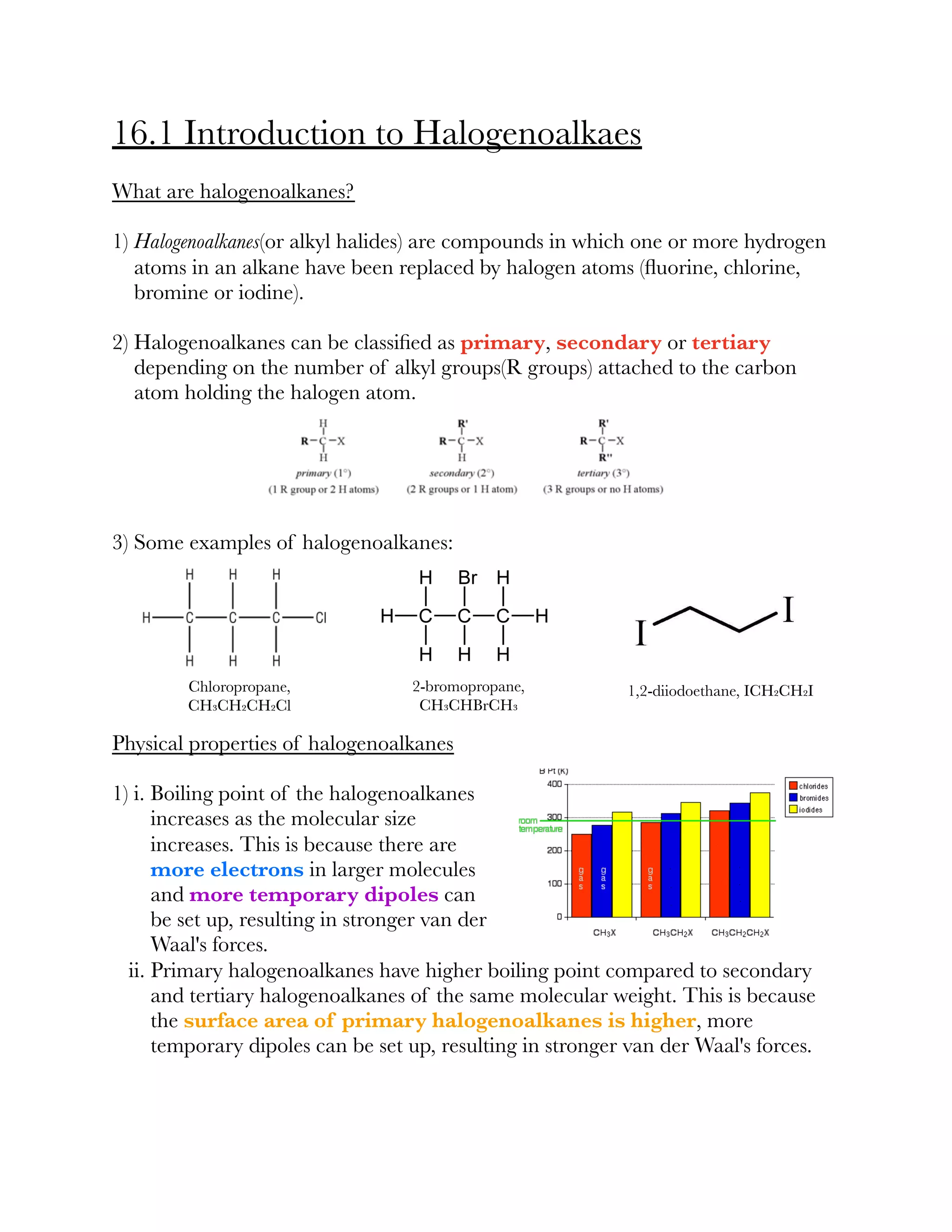 Chemistry zimsec chapter 16 halogen derivatives | PDF