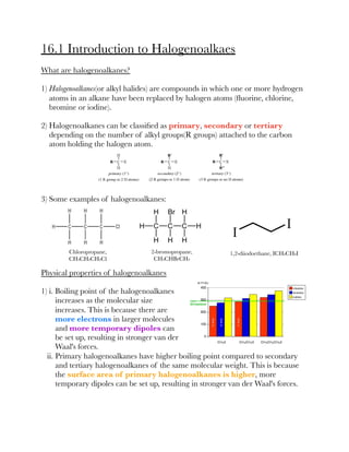 Chemistry zimsec chapter 16 halogen derivatives | PDF
