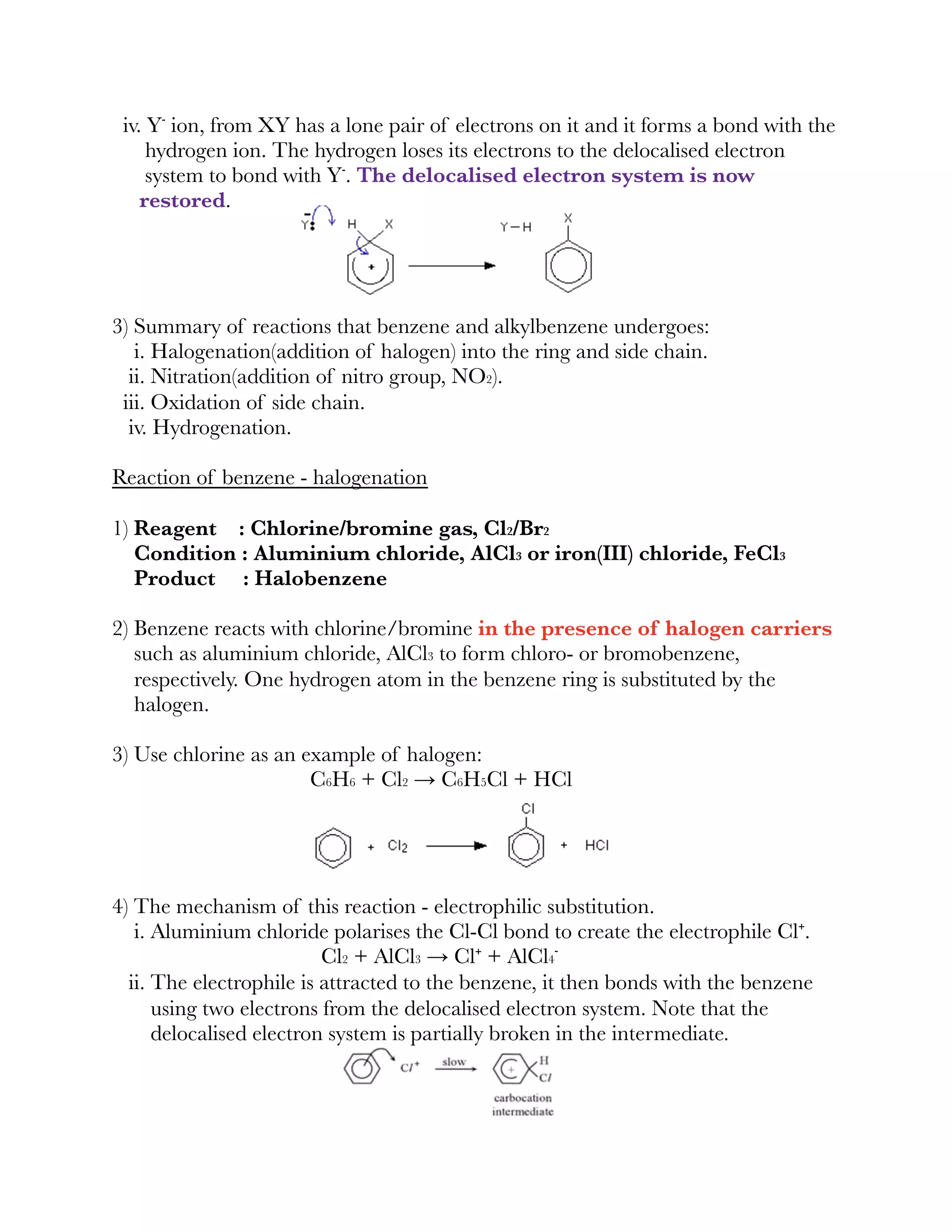 Chemistry zimsec chapter 26 benzene and its compounds | PDF