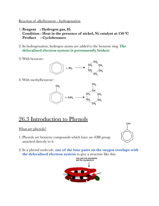 Chemistry zimsec chapter 26 benzene and its compounds | PDF