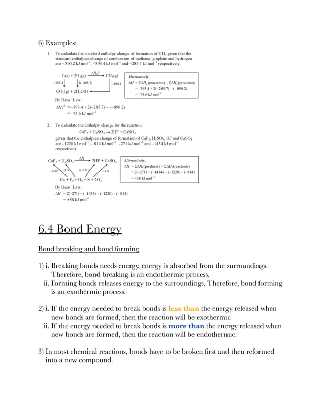 Chemistry zimsec chapter 6 chemical energetics | PDF | Chemistry | Science