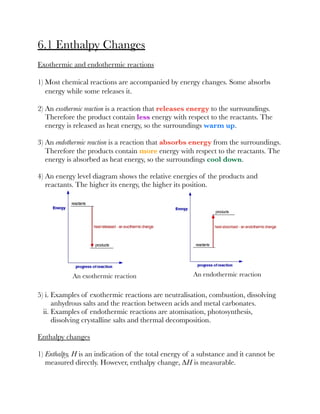 Chemistry zimsec chapter 6 chemical energetics | PDF