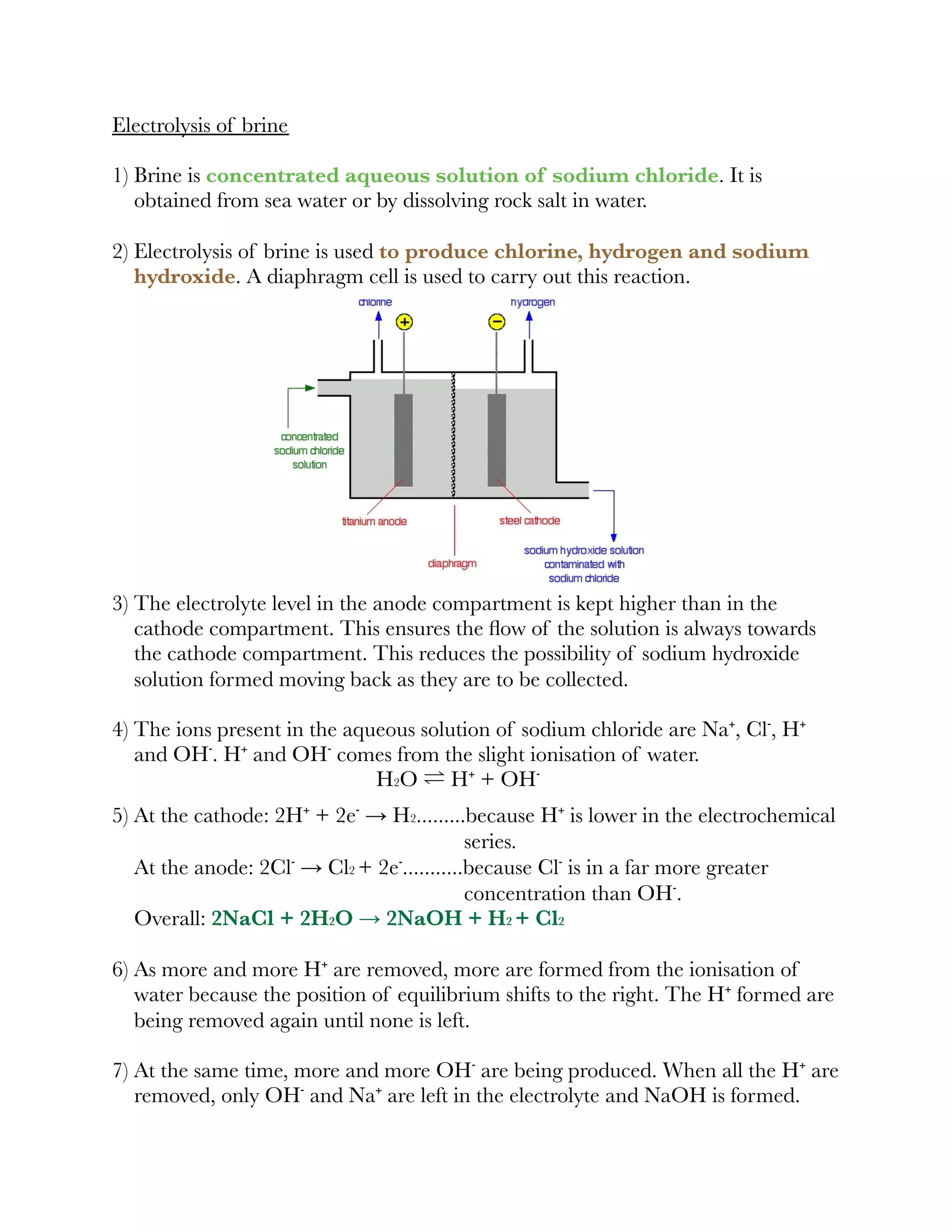 Chemistry zimsec chapter 7 redox reactions and electrolysis | PDF