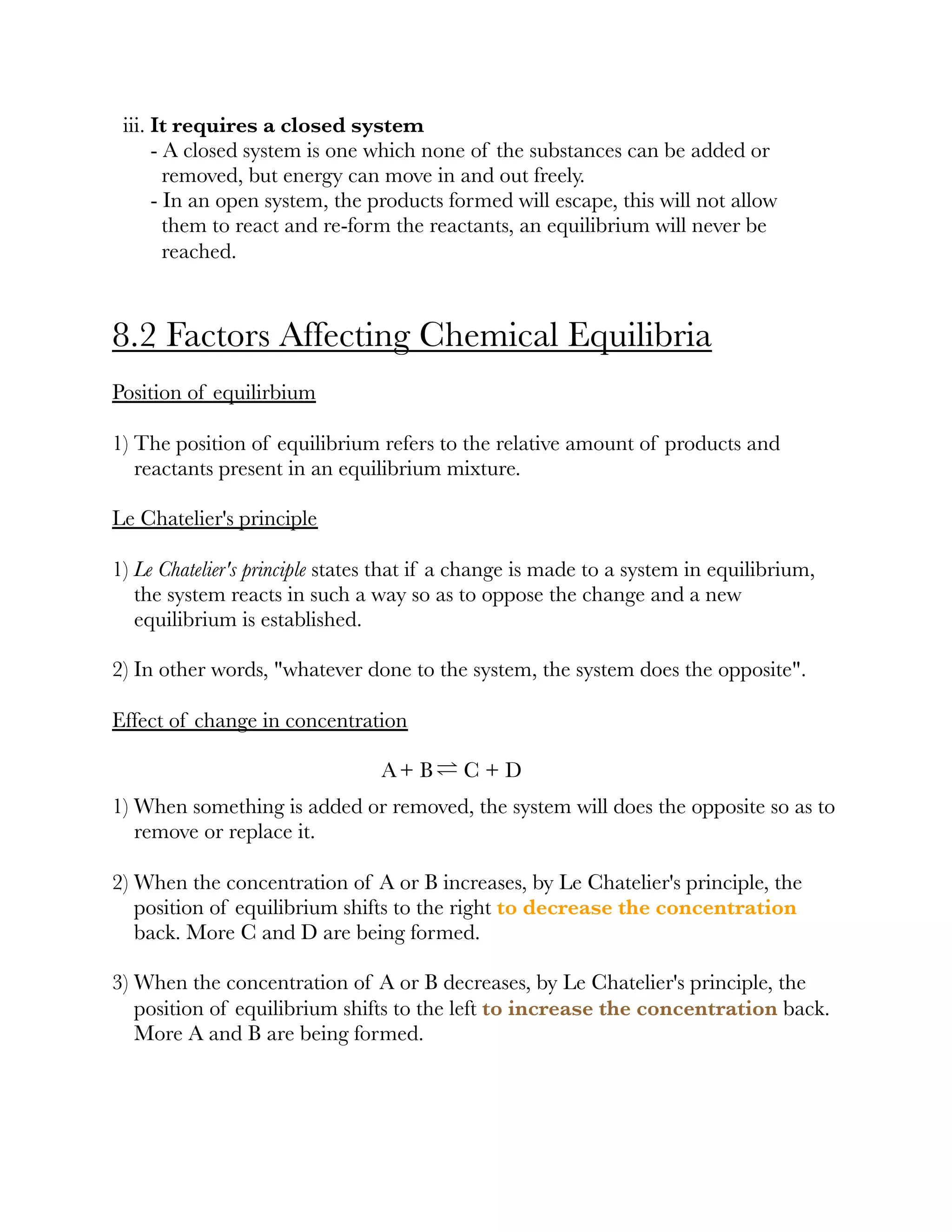 Chemistry zimsec chapter 8 chemical equilibria | PDF