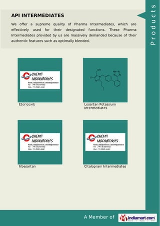 Chemit Laboratories, Hyderabad, Active Pharma Ingredients | PDF