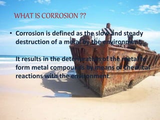Corrosion of Metals and Prevention of Corrosion | PPTX