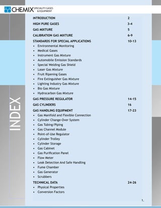 Gases & Gas Handling Equipments By Chemix Specialty Gases And Equipment ...