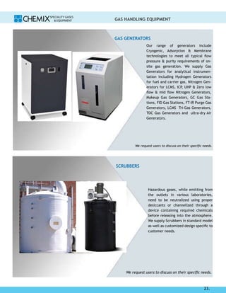 Gases & Gas Handling Equipments By Chemix Specialty Gases And Equipment ...
