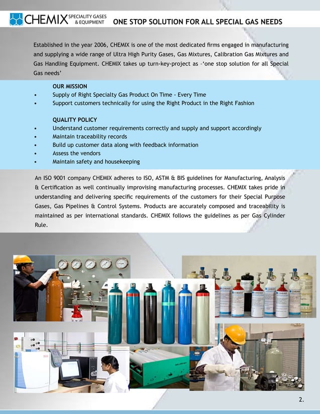 Gases & Gas Handling Equipments By Chemix Specialty Gases And Equipment ...
