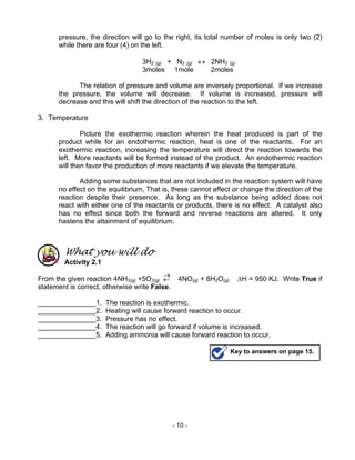Chem m17 reaction rates & equilibrium | PDF