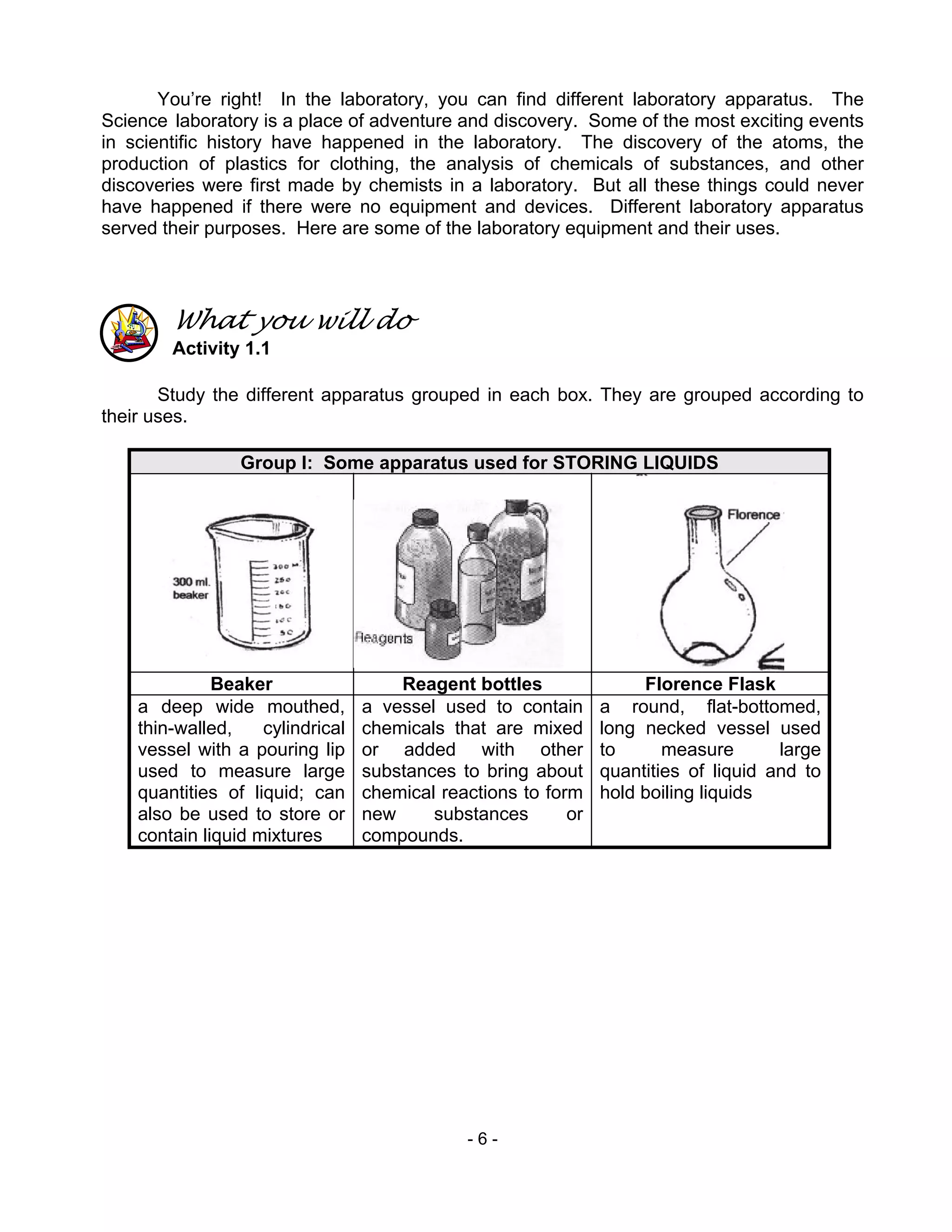 Chem m2 laboratory apparatus, safety rules & symbols | PDF