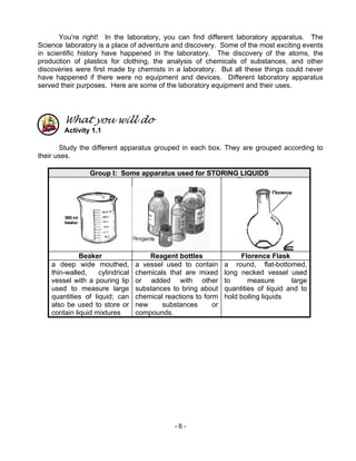 Chem m2 laboratory apparatus, safety rules & symbols | PDF