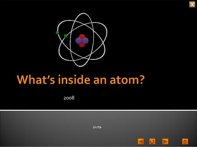 Chemistry M1 What's inside an atom
