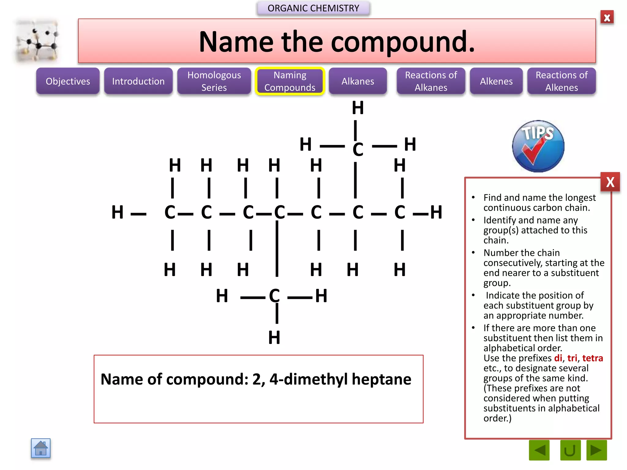 Chemistry M5 Organic Chemistry | PPTX