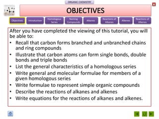 Chemistry M5 Organic Chemistry | PPTX