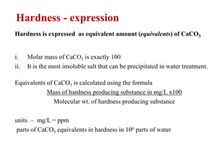 Chemistry - Water Treatment Notes from VIT | PDF