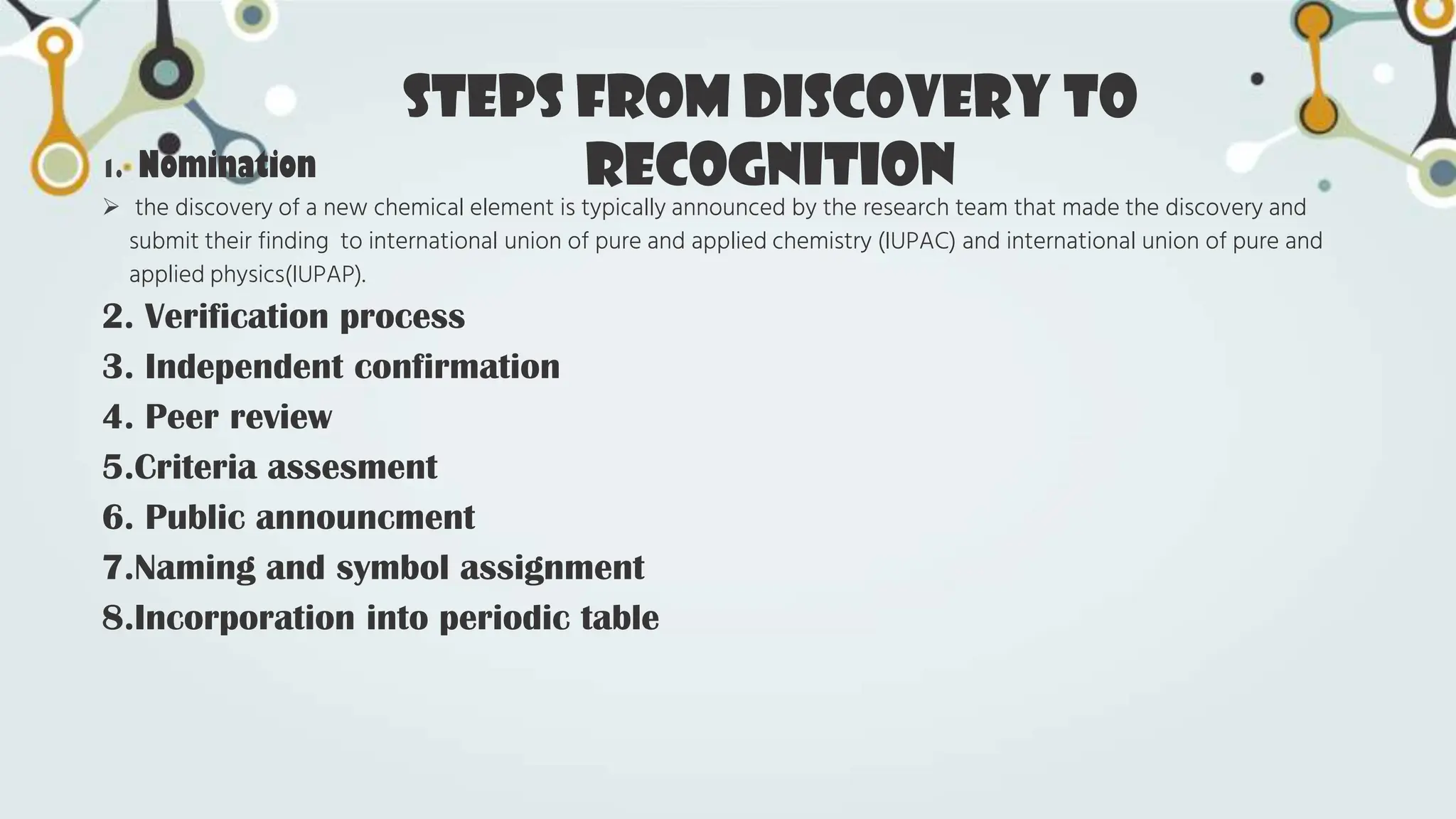newly discovered elements chemistry presentation.pptx