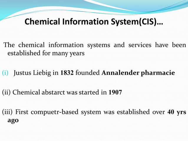Chemo-informatics sem 4 MSc Bioinformatics | PPT