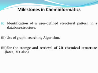 Chemo-informatics sem 4 MSc Bioinformatics | PPT