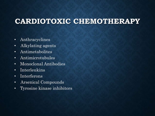 Chemotherapy And Cardiotoxicity | PPTX