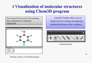 ChemOffice CHEM3D.pptx | 3-D Graphics | Computer Software and Applications