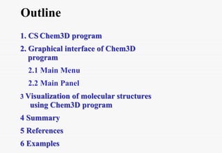 ChemOffice CHEM3D.pptx | 3-D Graphics | Computer Software and Applications