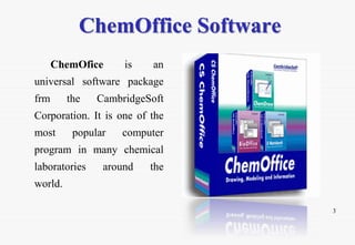 ChemOffice CHEM3D.pptx | 3-D Graphics | Computer Software and Applications