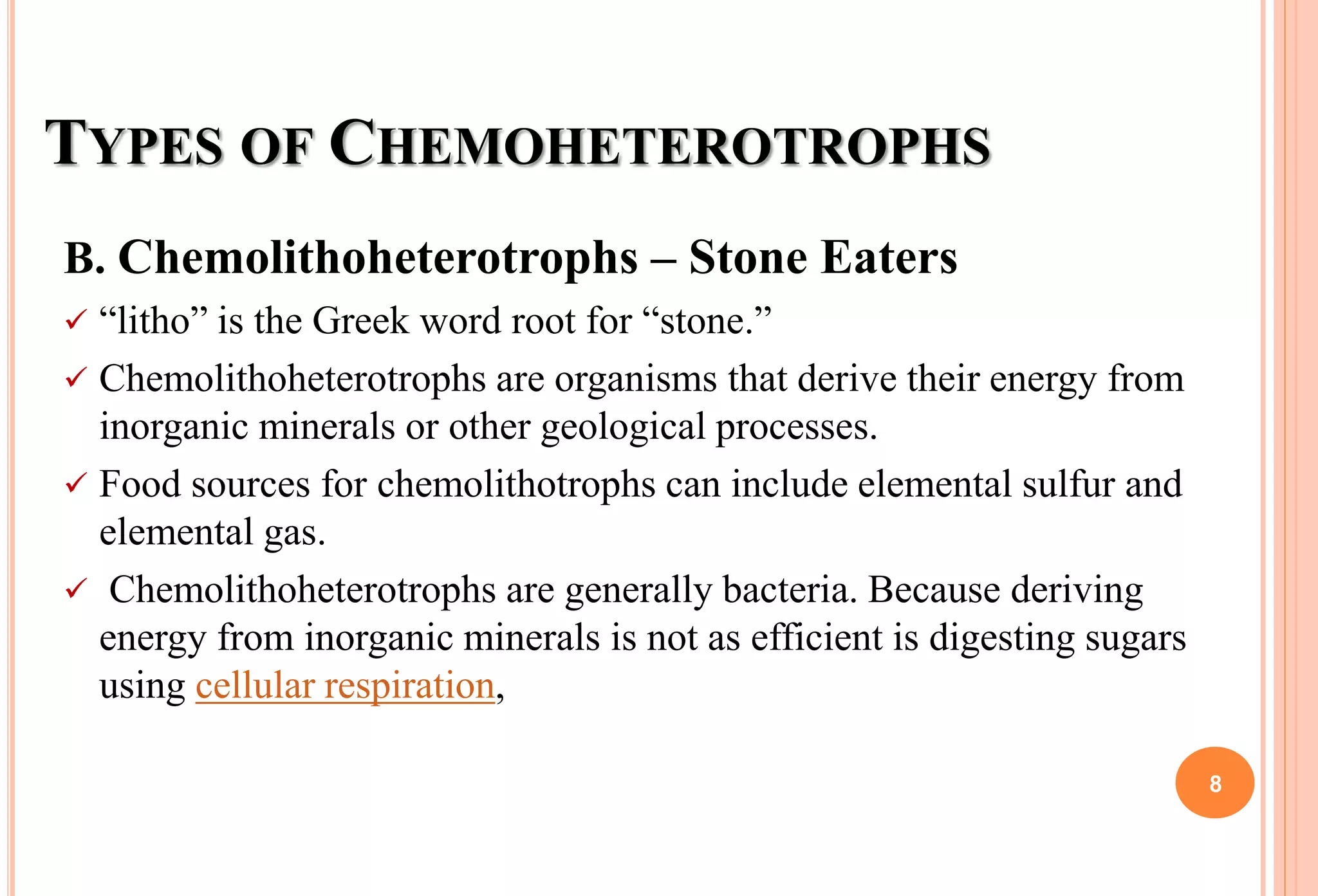 Chemoheterotrophs and photosynthetic microorganism | PPTX