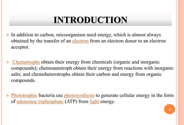 Chemoheterotrophs and photosynthetic microorganism | PPTX | Science