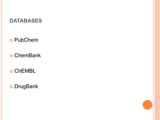 Chemoinformatics | PPTX