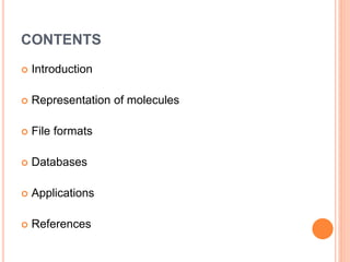 Chemoinformatics | PPTX