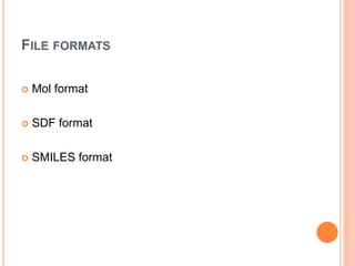 Chemoinformatics | PPTX