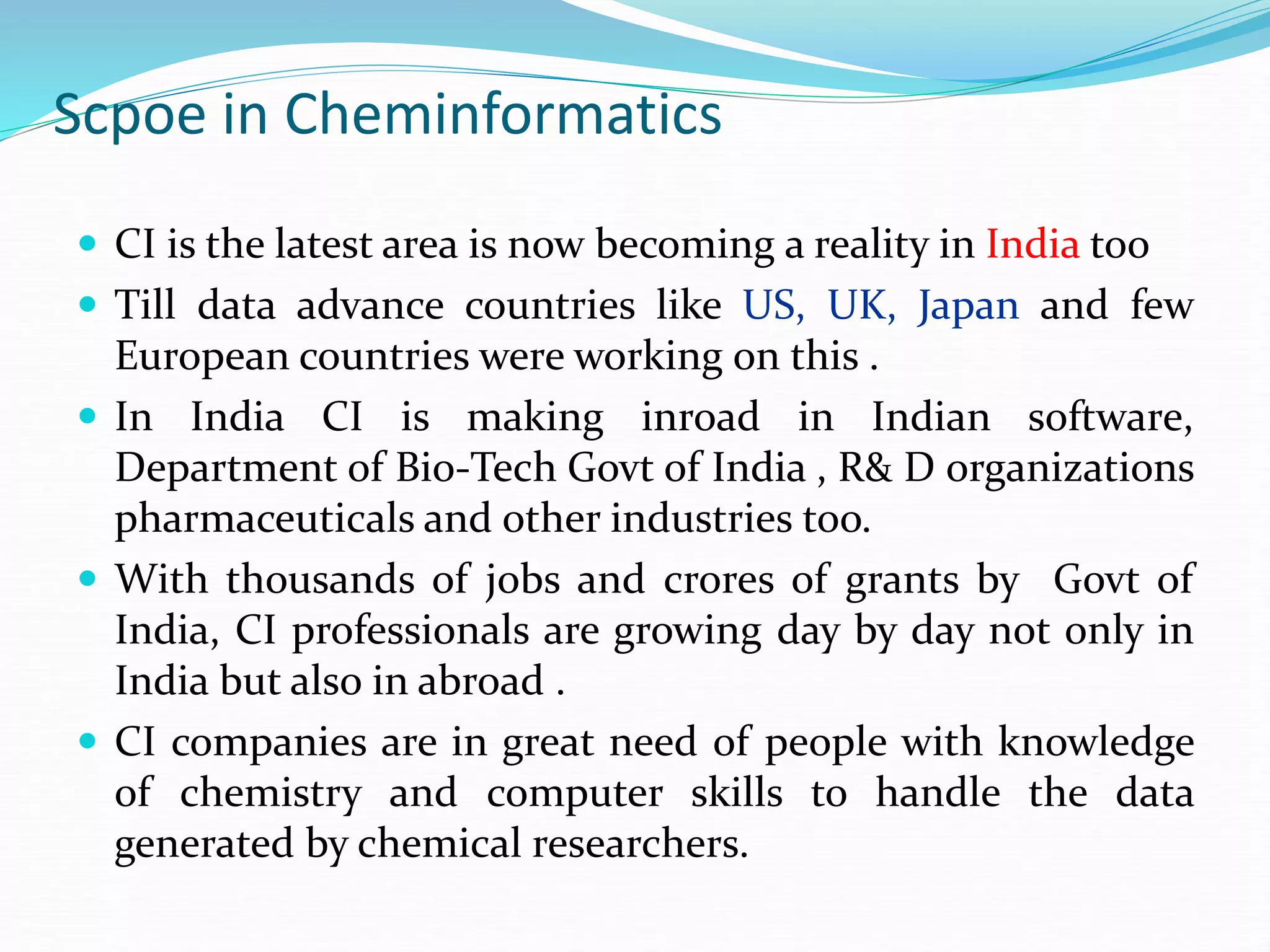 Chemoinformatics.ppt
