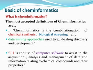 Chemoinformatics.ppt