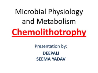 Chemolithotrophy | PPTX