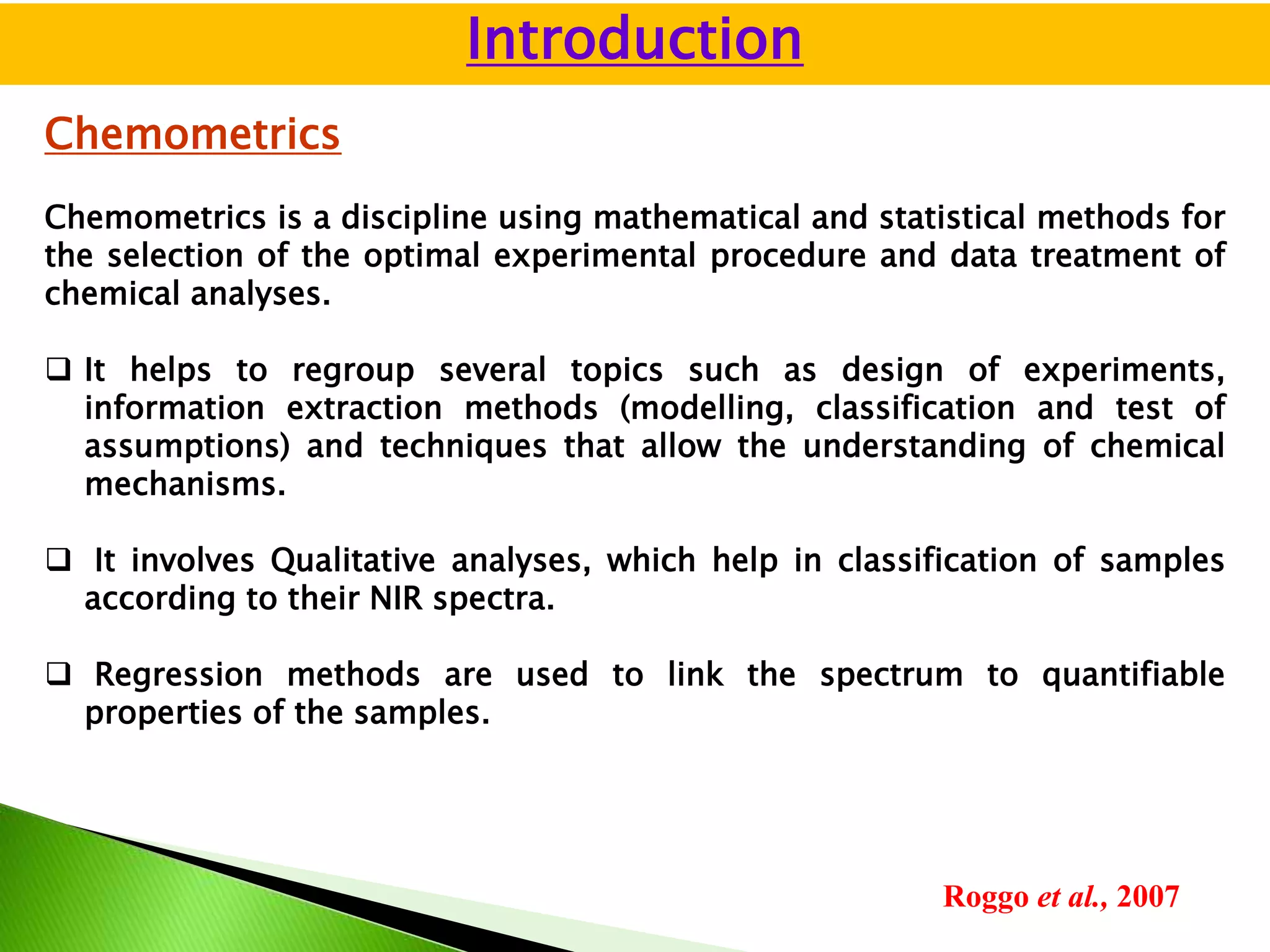 Chemometric analysis in IR spectroscopy/ infrared spectroscopy | PPT