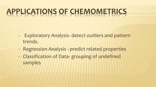 Chemometrics | PPTX