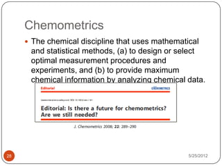 Chemometrics, Pharmacometrics and Econometrics Dimensions_of_Quality | PPTX