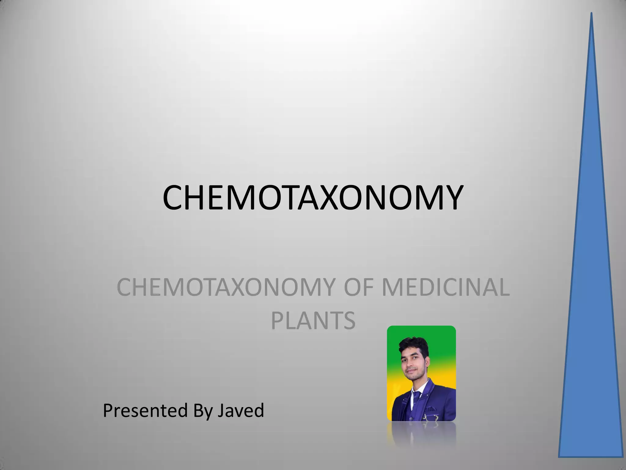 Chemotaxonomy of medicinnal plants | PDF