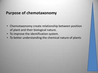 Chemotaxonomy of medicinnal plants | PDF