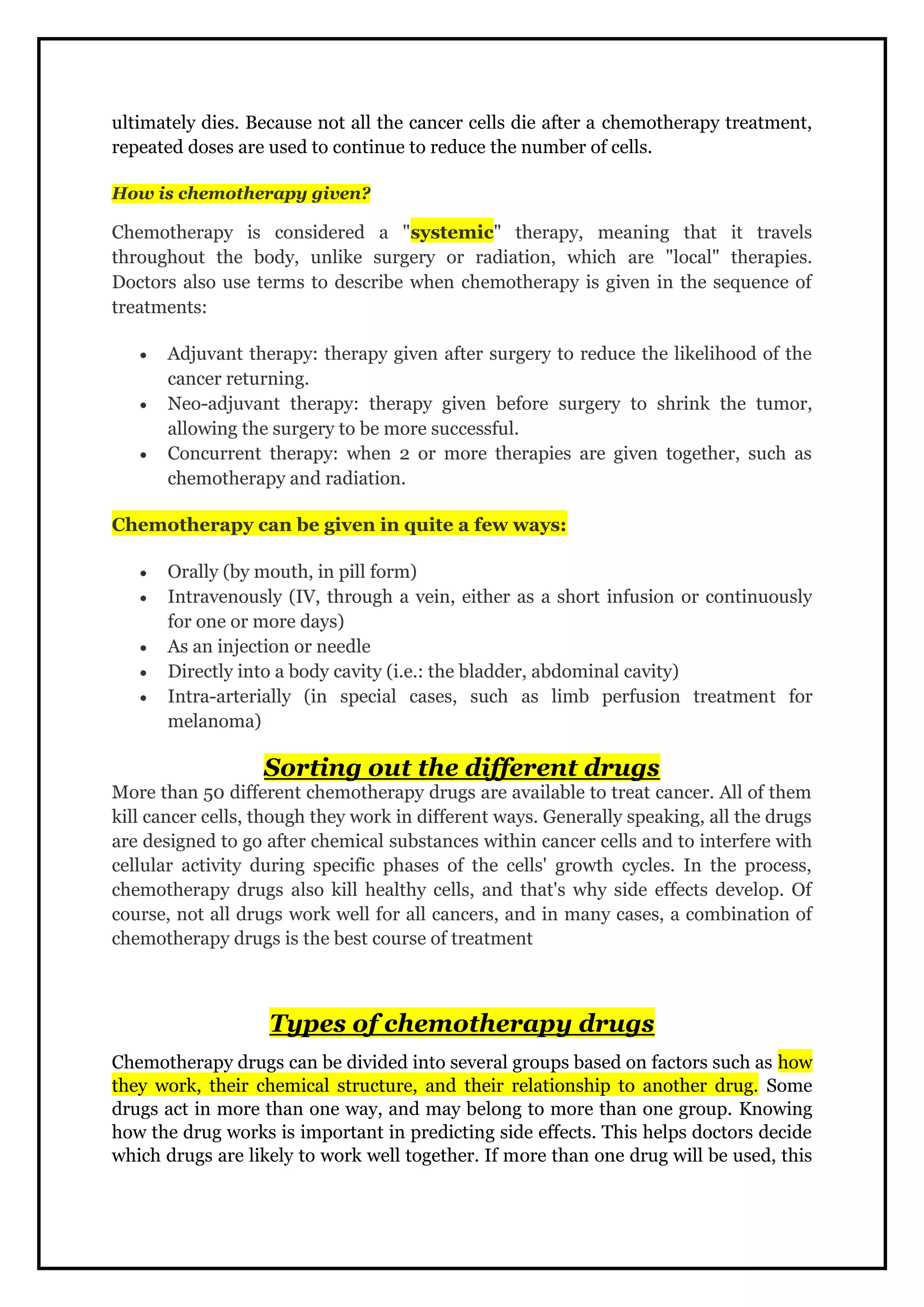 Chemotherapeutic agent | PDF