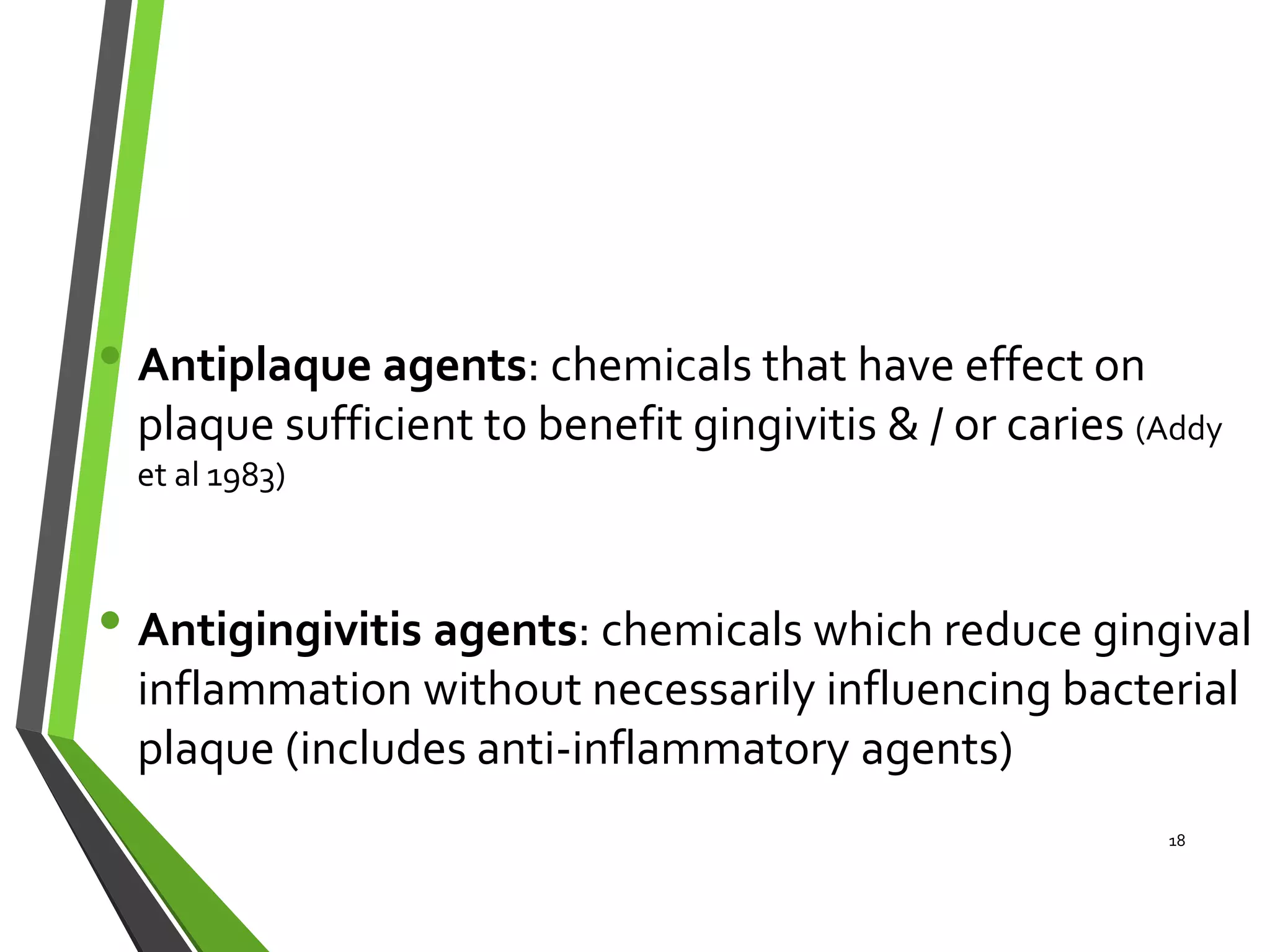 Chemotherapeutic agents (Part 2) antiplaque agents | PPTX
