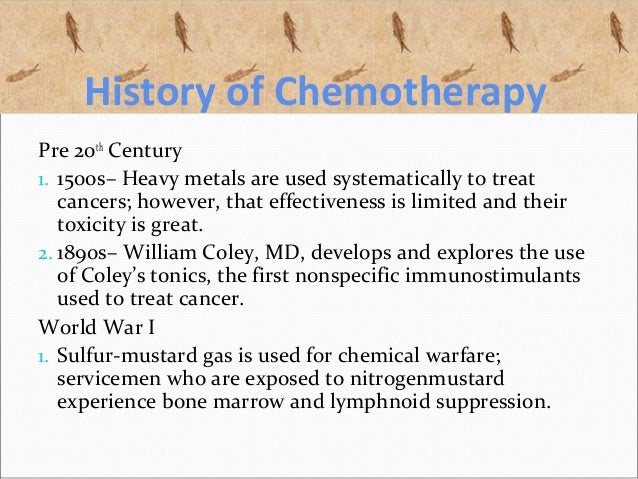 History Of Chemo: History Of Cancer Chemo – UPFV