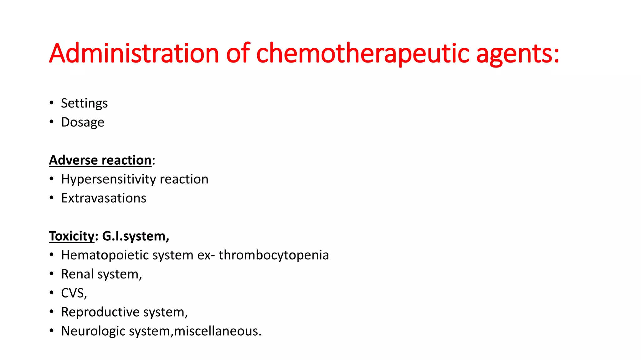 Chemotherapy | PPTX