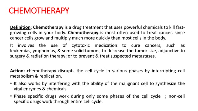 Chemotherapy | PPTX