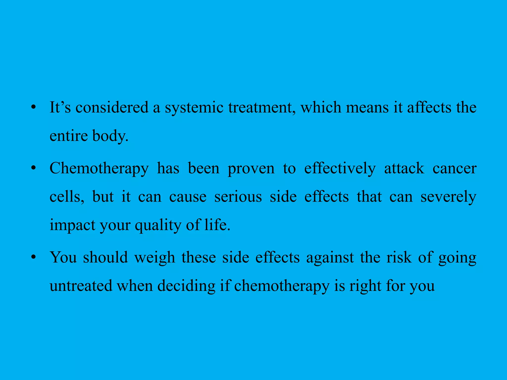 What is chemotherapy | PPTX
